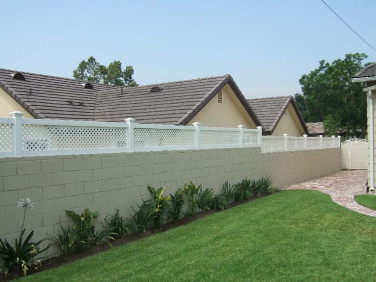 Vinyl Wall Fence Toppers for Privacy With Extension | GNG Vinyl Fencing